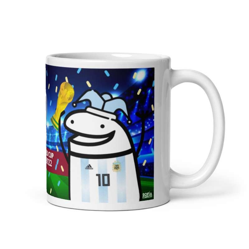 TAZA DE CERÁMICA FLORK MUNDIAL - Sofia Gift and Deco