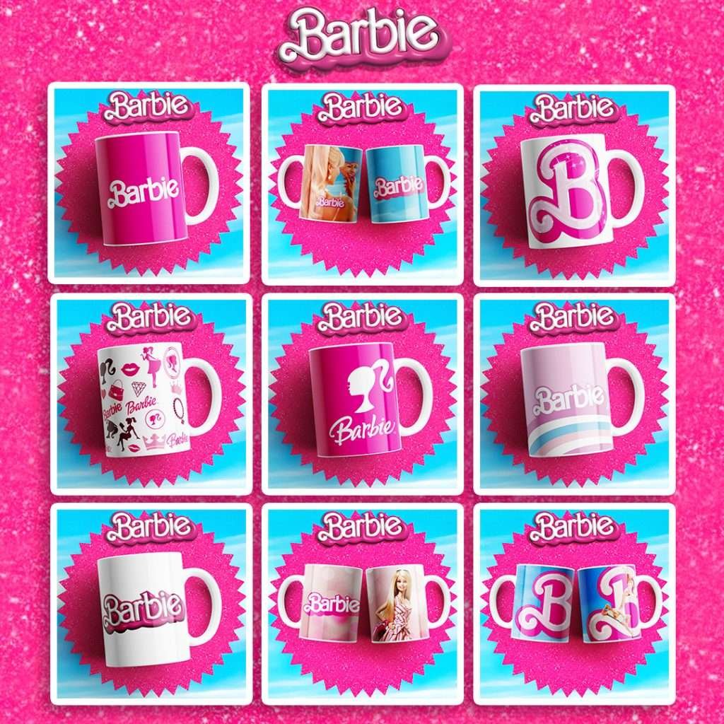 TAZAS DE CERÁMICA BARBIE - Sofia Gift and Deco
