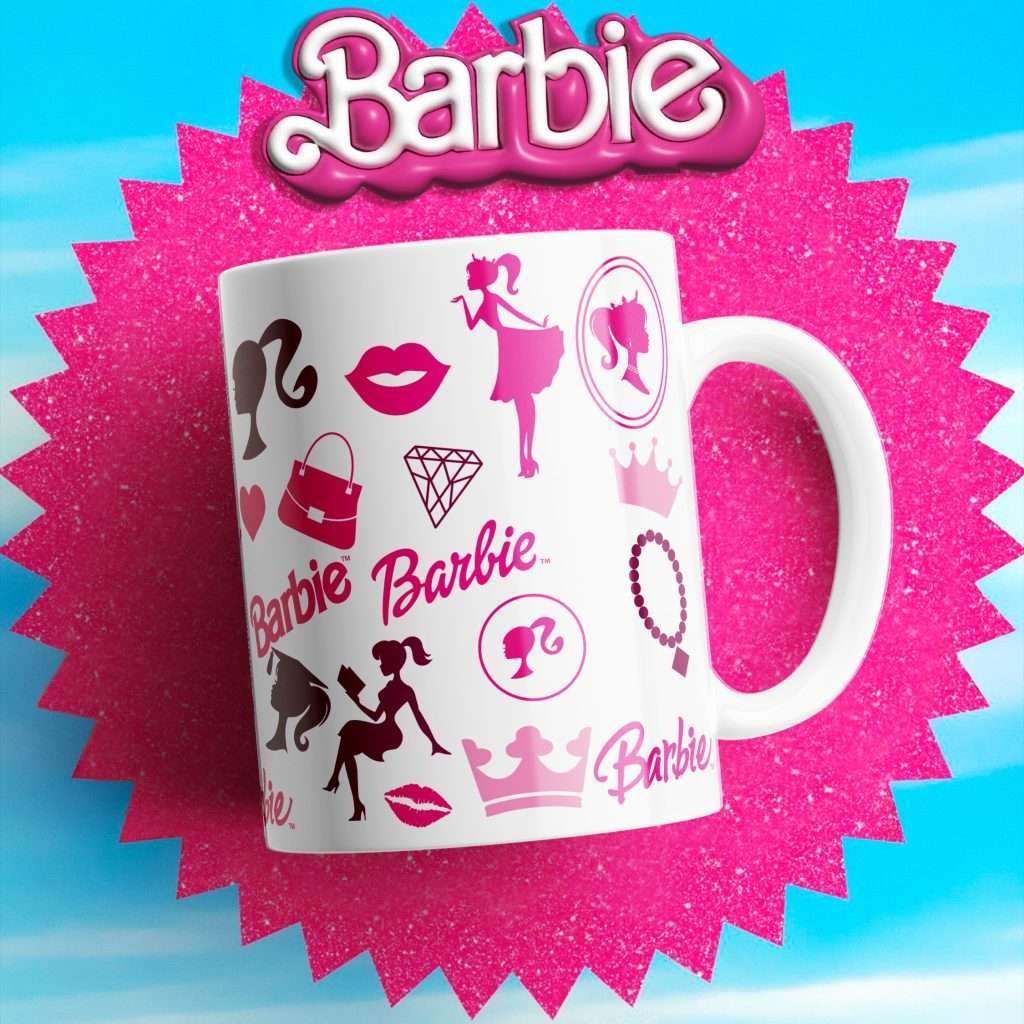 TAZAS DE CERÁMICA BARBIE - Sofia Gift and Deco