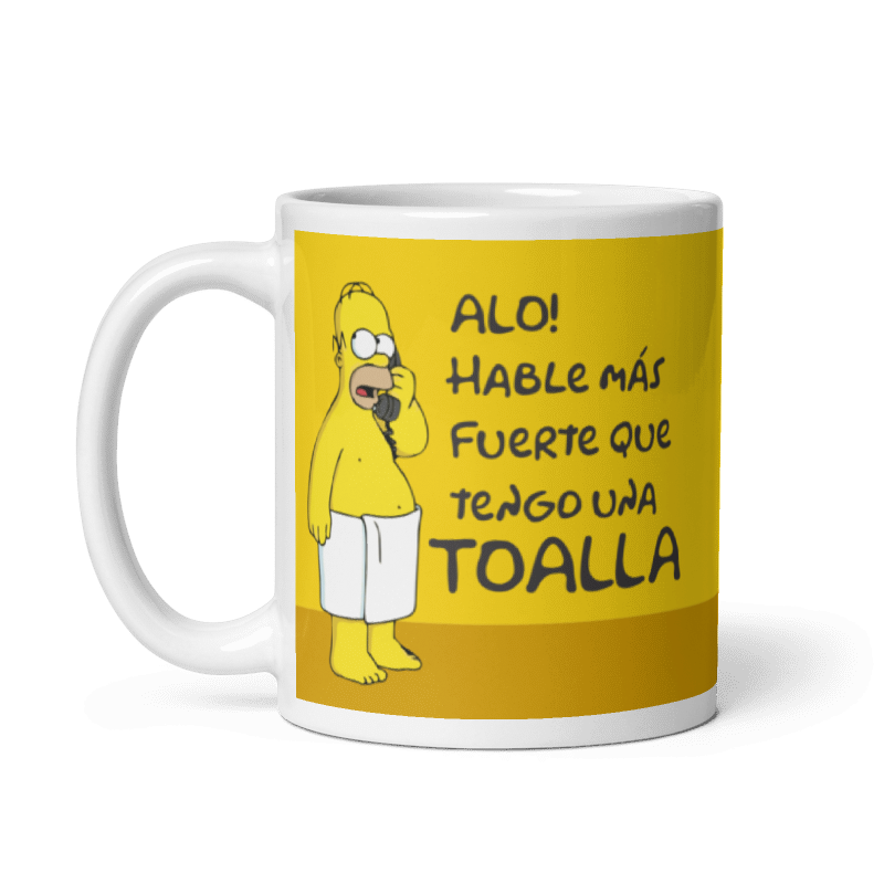 HOMERO HABLE MÁS FUERTE QUE TENGO UNA TOALLA - Sofia Gift and Deco